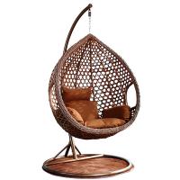 China Metal Frame Single Swing Chair with Hand-Made PE Rattan Hanging and Mail Packing for sale