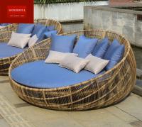 China Outdoor Patio Furniture Garden Rattan Wicker Daybed with Water Proof Cushion for sale
