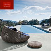 China Outdoor Patio Furniture Garden Rattan Wicker Daybed with Water Proof Cushion for sale