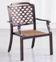 China Garden Furniture Modern Design Cast Aluminum Dining Set with Outdoor Round Table for sale