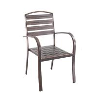 China Aluminum Frame Balcony BBQ Long Table and Stackable Chairs for Outdoor Entertaining for sale
