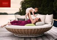 China Modern Design Outdoor Sun Lounger Beach Chair Popular Patio Rattan Outdoor Lounger Bed for sale