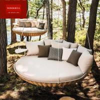 China Modern Design Outdoor Sun Lounger Beach Chair Popular Patio Rattan Outdoor Lounger Bed for sale