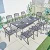 China Water Proof Dining Set for Outdoor Popular Patio Cast Aluminum Chairs and Table for sale