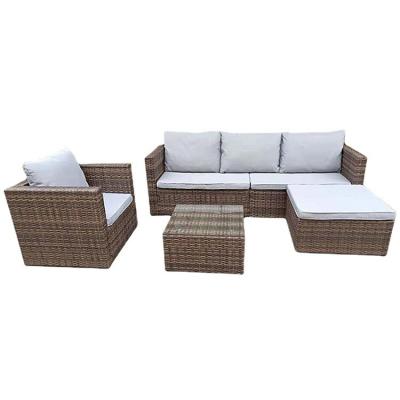 China PE Rattan Furniture Garden Modern Lounge Corner Set Modular Outdoor Sofa for Outdoor for sale