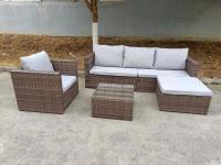 China PE Rattan Furniture Garden Modern Lounge Corner Set Modular Outdoor Sofa for Outdoor for sale