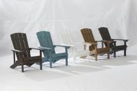 China General Outdoor Furniture Half-Assembled Wooden Adirondack Chair for Garden and Beach for sale