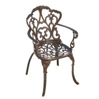 China Customized Color Metal End Table Set Courtyard Furniture with Cast Aluminum Tea Table for sale