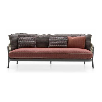 China Leisure Comfortable Outdoor Furniture Garden Patio Rattan Sofa for Two Seat Relaxation for sale