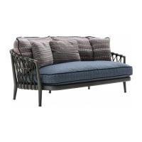 China Leisure Comfortable Outdoor Furniture Garden Patio Rattan Sofa for Two Seat Relaxation for sale
