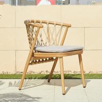 China Technology 100% Handmade Rattan / Wicker Dining Chairs for Patio Bistro Cafe Furniture for sale