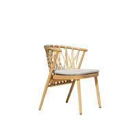 China Technology 100% Handmade Rattan / Wicker Dining Chairs for Patio Bistro Cafe Furniture for sale