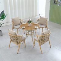 China Technology 100% Handmade Rattan / Wicker Dining Chairs for Patio Bistro Cafe Furniture for sale