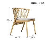 China Technology 100% Handmade Rattan / Wicker Dining Chairs for Patio Bistro Cafe Furniture for sale
