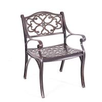 China Round Side Table Coffee Table Set for Outdoor Garden Patio Balcony Cast Aluminum Frame for sale