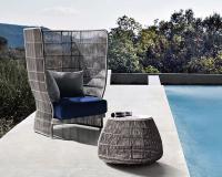China Outdoor Wicker Furniture Rattan Garden Sofa Set Set Type for Outdoor Entertaining for sale