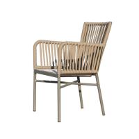 China Outdoor Dining Chair in Modern Style with Aluminum Frame and Rope Weaving Design for sale