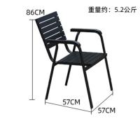 China Outdoor Garden Tables and Chairs Set for Patio Dining Modern Plastic Wood Furniture for sale