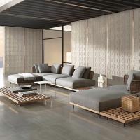 China Add a Touch of Elegance to Your Garden with this Teak Wood and Rope Sofa Set for sale