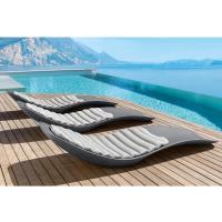 China Outdoor Furniture Sun Loungers Modern Teak Wood Chaise for Sunbathing by the Poolside for sale