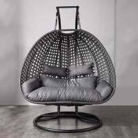 China Modern Rattan Hanging Egg Chair With Stand The Perfect Addition to Your Outdoor Oasis for sale