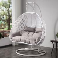 China Modern Rattan Hanging Egg Chair With Stand The Perfect Addition to Your Outdoor Oasis for sale