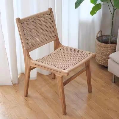 China High Class Dining Chair Modern Braided Rope Furniture for Fashionable Restaurants for sale