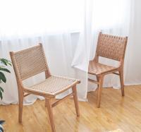 China High Class Dining Chair Modern Braided Rope Furniture for Fashionable Restaurants for sale