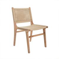 China High Class Dining Chair Modern Braided Rope Furniture for Fashionable Restaurants for sale