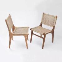 China High Class Dining Chair Modern Braided Rope Furniture for Fashionable Restaurants for sale