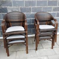 China Outdoor Patio Garden Furniture Sets Terrace Restaurant Dining Table and Chairs Folded NO for sale
