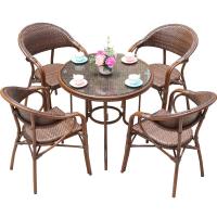 China Outdoor Patio Garden Furniture Sets Terrace Restaurant Dining Table and Chairs Folded NO for sale