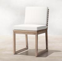 China Simple Design Garden Furniture Teak Wood Dining Table and Chair Set with Cushion for sale
