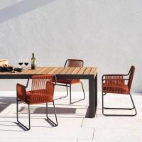 China European Design Style Outdoor Furniture Set with Metal Frame and Rope Weave for sale