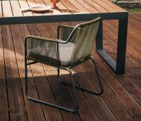 China European Design Style Outdoor Furniture Set with Metal Frame and Rope Weave for sale