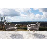 China European Design Style Outdoor Furniture Set with Metal Frame and Rope Weave for sale