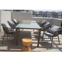 China NO Folded Modern Dining Table Set for Outdoor Furniture Garden Chairs Rattan Furniture for sale