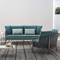 China Outdoor Furniture Modern Aluminum Garden Set with Exterior Sofa for sale