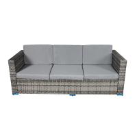 China Contemporary Design L Shape Rattan Sectional Sofa Set for Courtyard Garden Furniture for sale