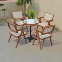 China Garden Furniture Set Black White Brown Cafe Dining Chair Coffee Table Set for Outdoor for sale