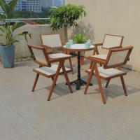 China Garden Furniture Set Black White Brown Cafe Dining Chair Coffee Table Set for Outdoor for sale