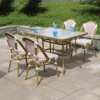 China Waterproof PE Rattan Wicker Chair for French Bistro Garden Furniture in Cottage for sale