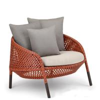 China Outdoor Furniture Living Room Durable Wicker Teak Rope Couch with Waterproof Material for sale