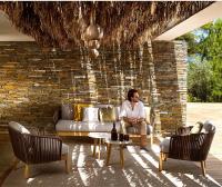 China Plastic Rattan Round Sofa in Modern Design Style for Outdoor Restaurant Furniture for sale