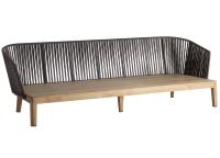 China Plastic Rattan Round Sofa in Modern Design Style for Outdoor Restaurant Furniture for sale