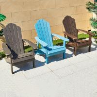 China Waterproof Modern Design Patio Garden Folding Plastic Wood Adirondack Chairs for Your for sale
