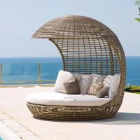 China Rattan Leisure Facilities PE Waterproof Patio Furniture for Outdoor Pool Sun Lounger for sale