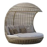 China Rattan Leisure Facilities PE Waterproof Patio Furniture for Outdoor Pool Sun Lounger for sale