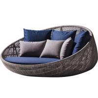 China Rattan Leisure Facilities PE Waterproof Patio Furniture for Outdoor Pool Sun Lounger for sale