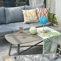China Modern Designs Outdoor Furniture Garden Sofa Sets with Metal Construction and Rattan for sale